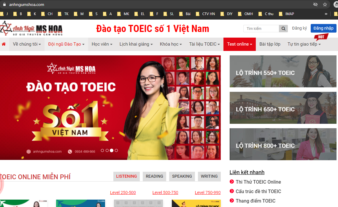 TOP 5 website luyện thi TOEIC online miễn phí tốt nhất! | Anhngumshoa.com