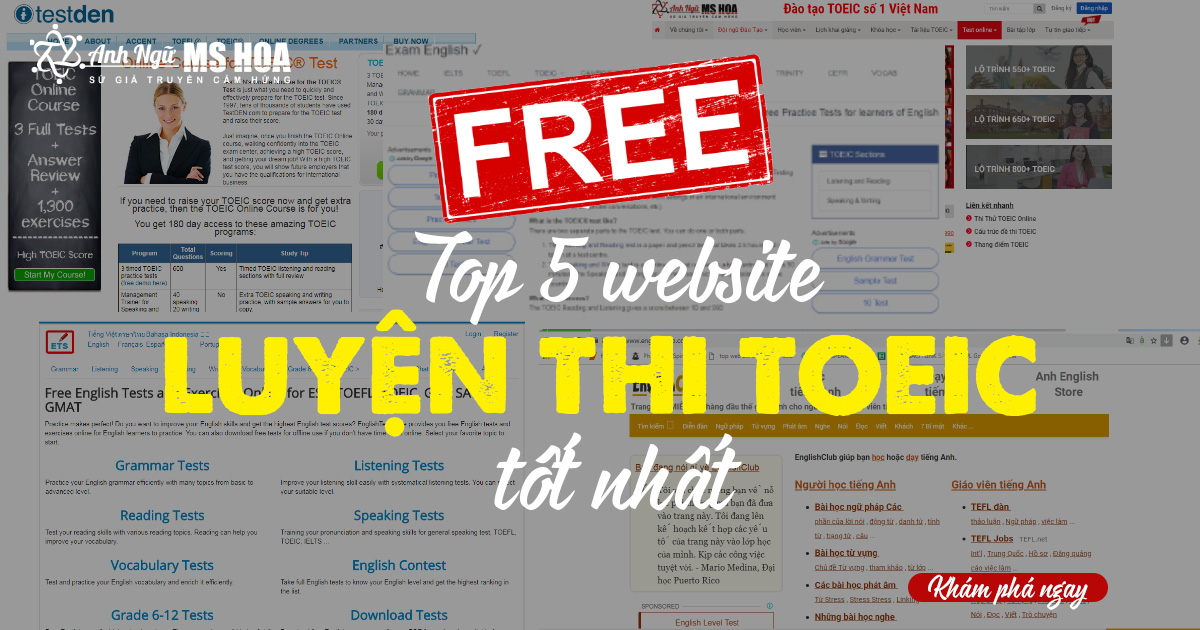 TOP 5+ Website ôn thi TOEIC online miễn phí tốt nhất | Anhngumshoa.com